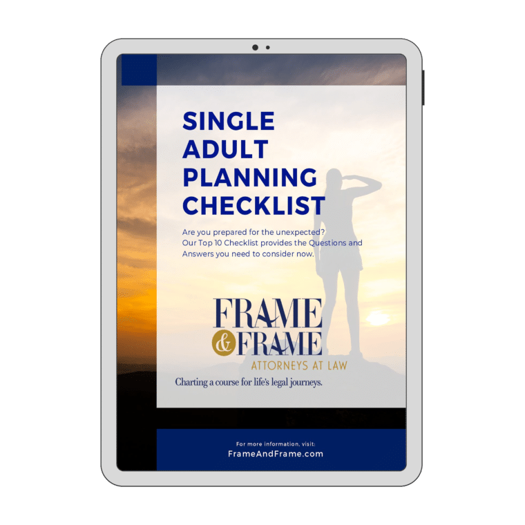 Free Annual Planning Checklist | Frame & Frame Attorneys at Law
